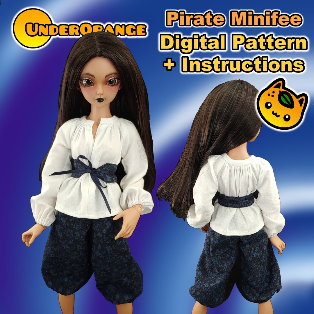 Pirate Digital Pattern and Instructions for Minifee - Etsy