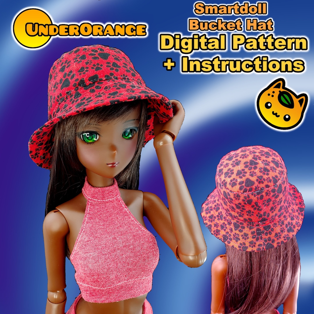 Bucket Hat Pattern and Instructions for Smartdoll - Etsy