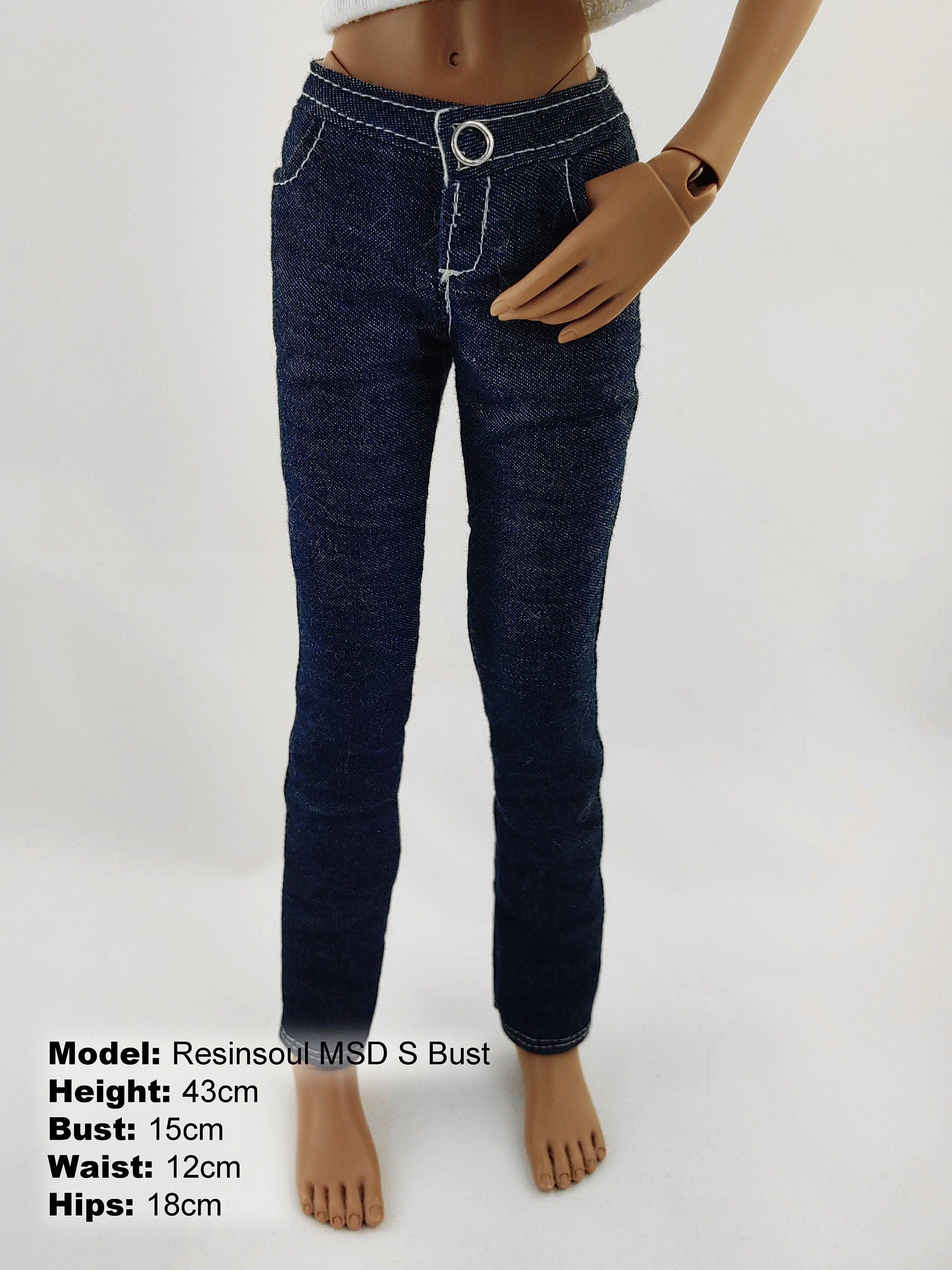 Jeans Pattern and Instructions for Minifee MSD Slim Mini BJD | Etsy