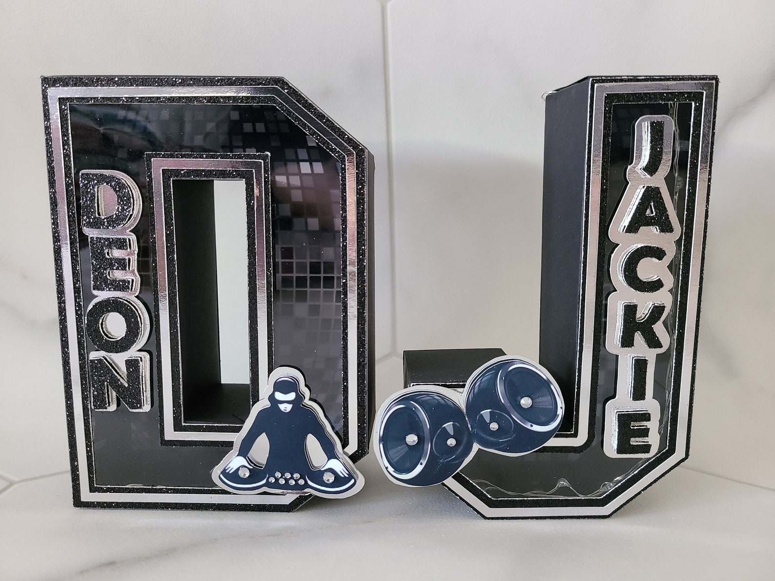 DJ Theme 3D Letters With or Without Light in Them. letters | Etsy