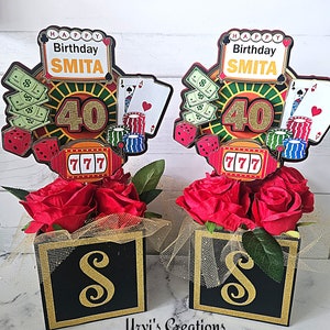 Casino Theme Customized Table Centerpiece/decorations - Etsy