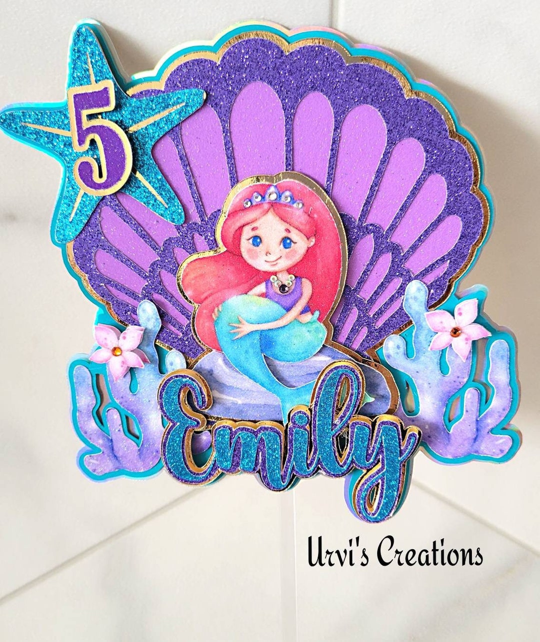 Mermaid Theme Cake Topper/centerpiece - Etsy