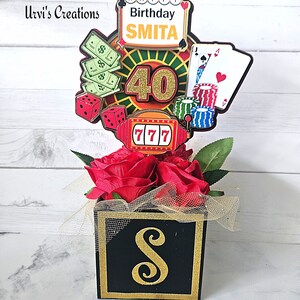 Casino Theme Customized Table Centerpiece/decorations - Etsy