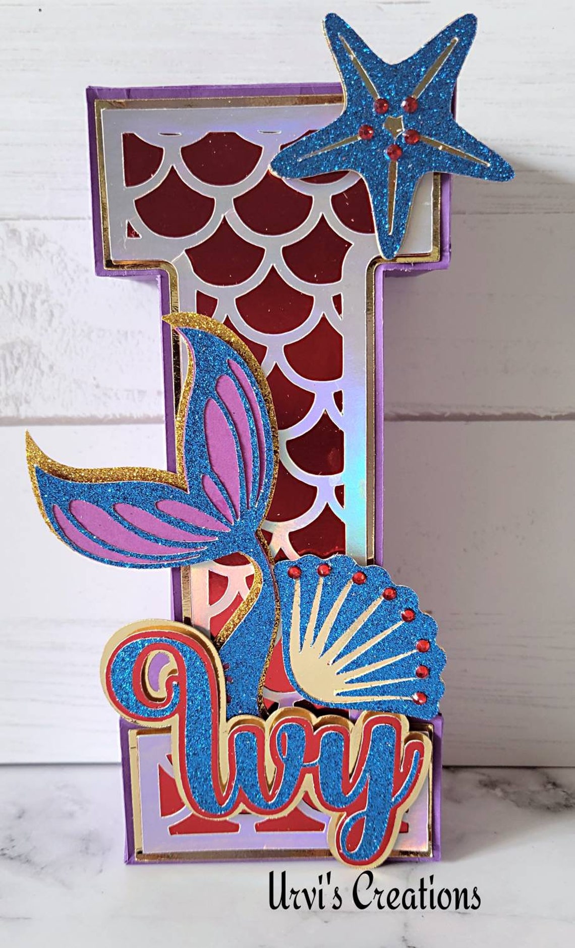 Mermaid Theme 3d Letter or Name. - Etsy