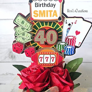 Casino Theme Customized Table Centerpiece/decorations - Etsy