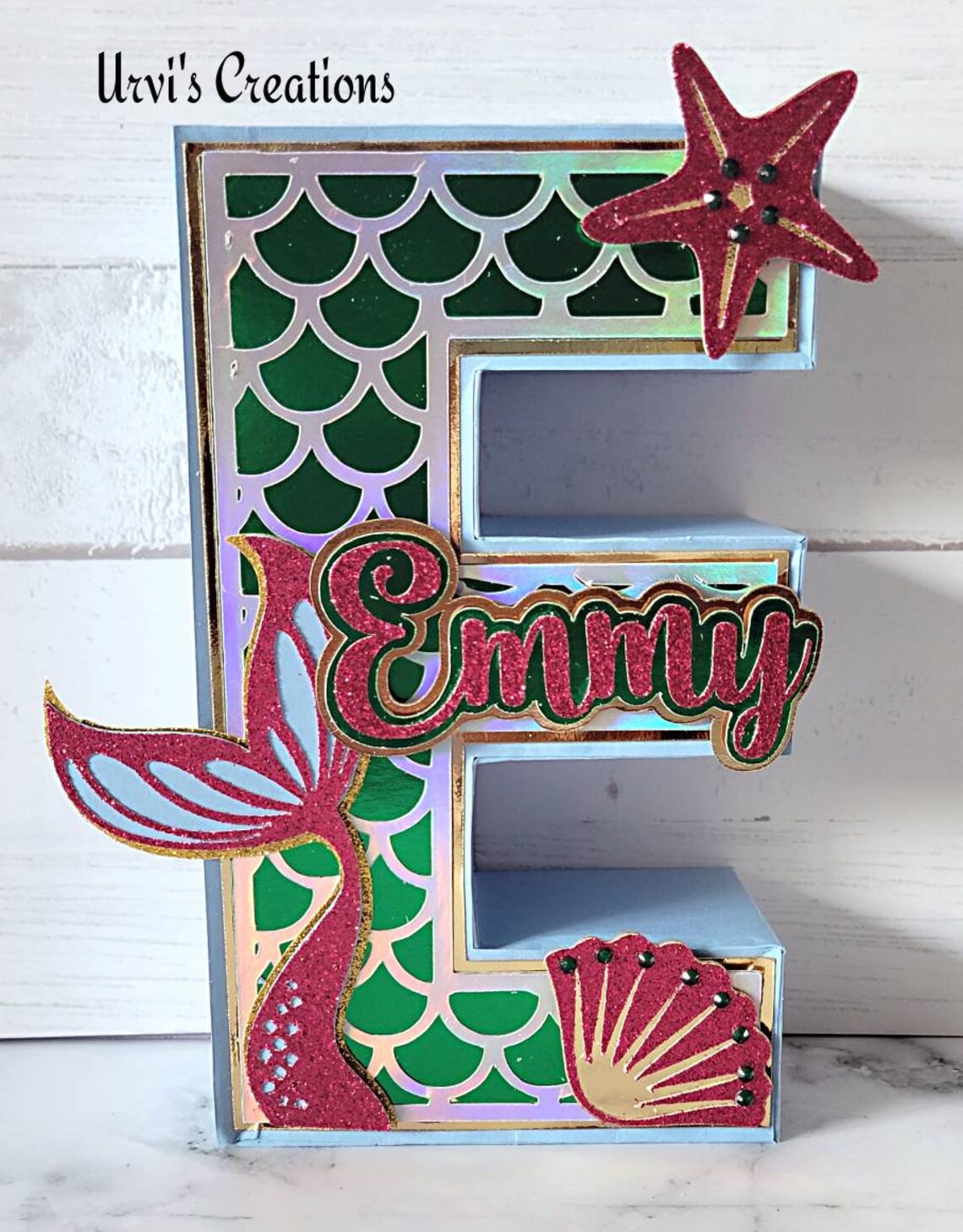 Mermaid Theme 3d Letter or Name. - Etsy