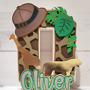 Customized Safari/jungle Theme 3d Letter or Full Name 10 Inches Tall ...