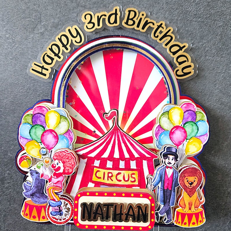 Carnival Theme Cake Topper - Etsy