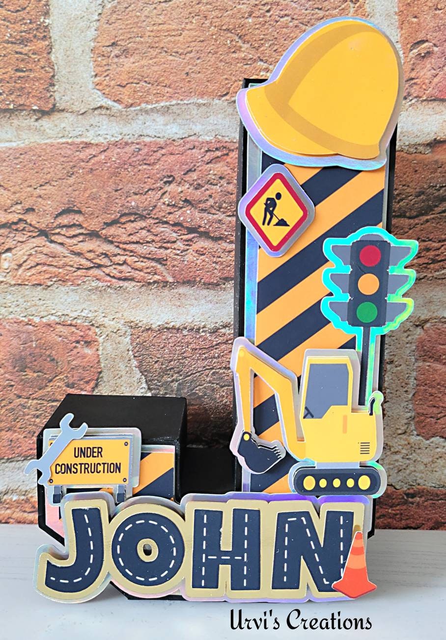 Construction Theme 3d Letter or Full Name. | Etsy