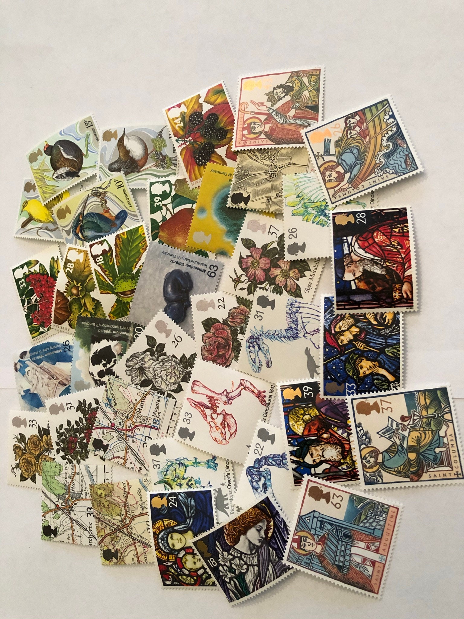 Unused Assortment Vintage UK Royal Mail Postage Stamps - Etsy