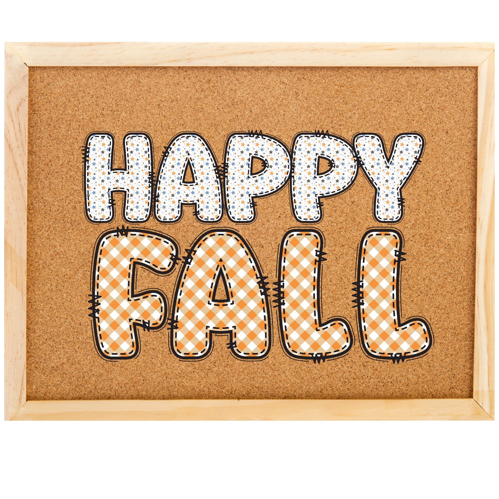 Fall Doodle Alphabet PNG, Bulletin Board Letters, Classroom Alphabet ...