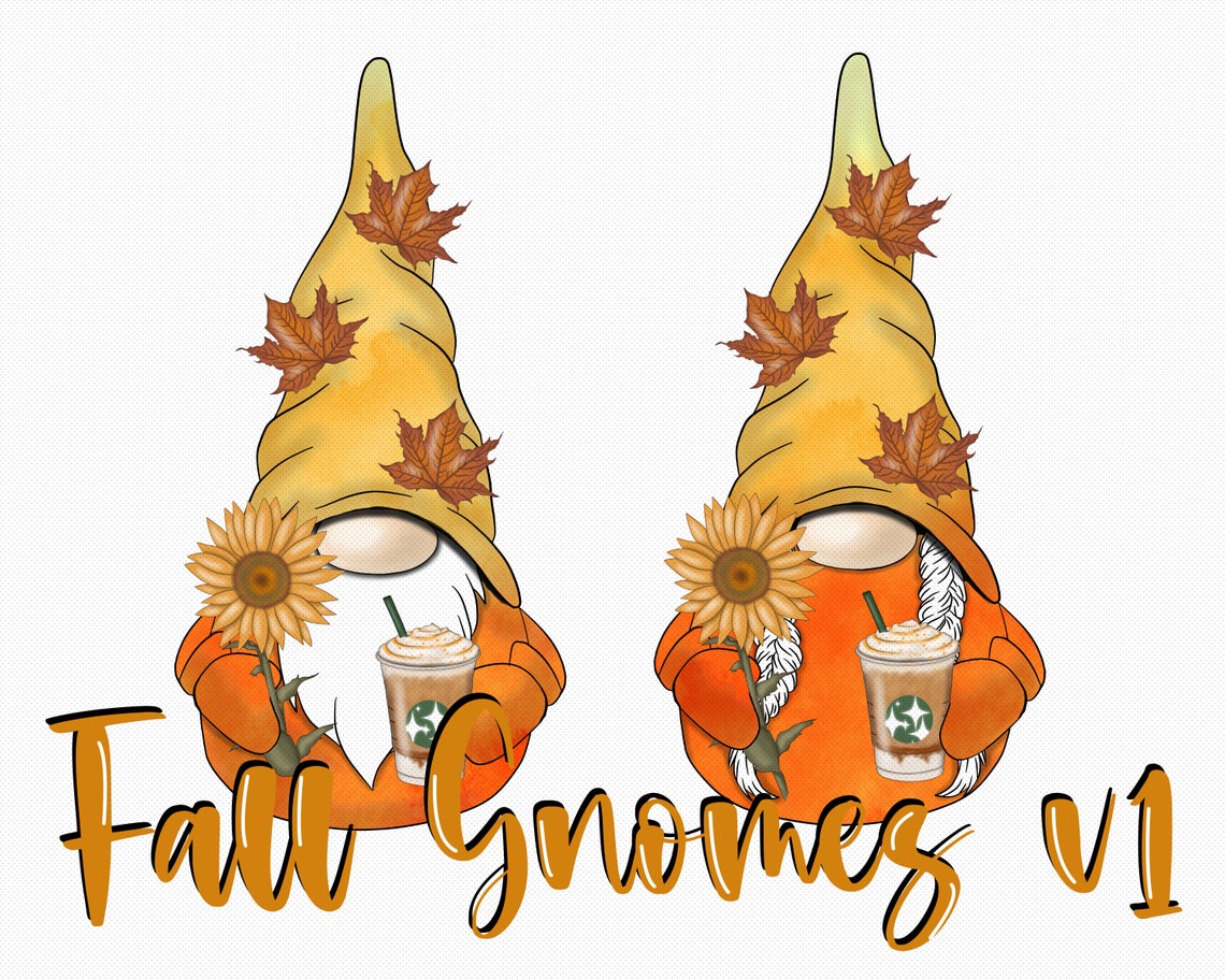 Fall Gnomes PNG Clipart Nordic Gnomes Thanksgiving Gnomes - Etsy