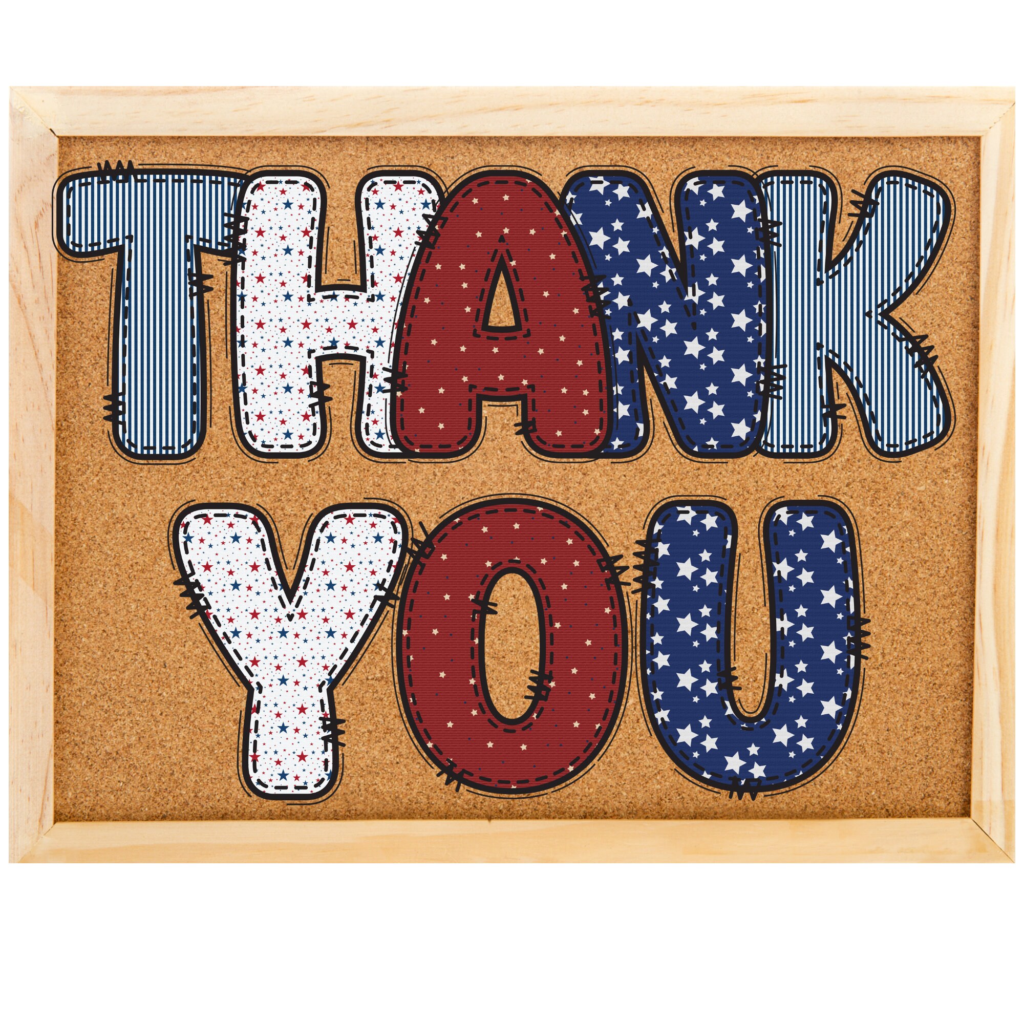 Patriotic Doodle Alphabet PNG, Bulletin Board Letters, Classroom ...