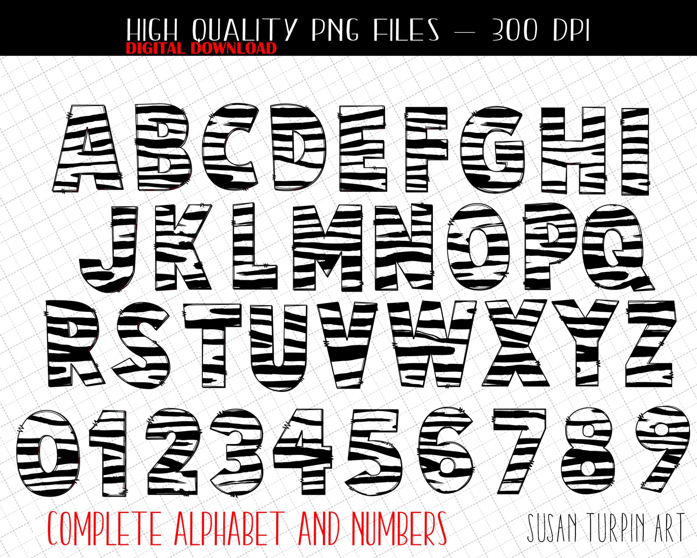 Zebra Alphabet Doodle Letters PNG, Doodle Alphabet Letters, PNG ...