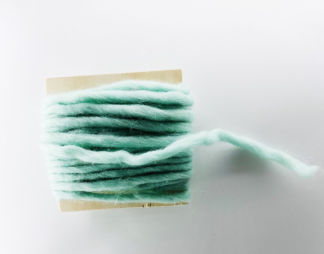 Thick Mint Yarn Yarn Ribbon Bulky Yarn Gift Wrap Ribbon - Etsy