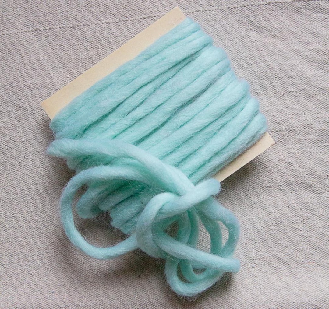Thick Mint Yarn | Yarn Ribbon | Bulky Yarn | Gift Ribbon | Boho ...