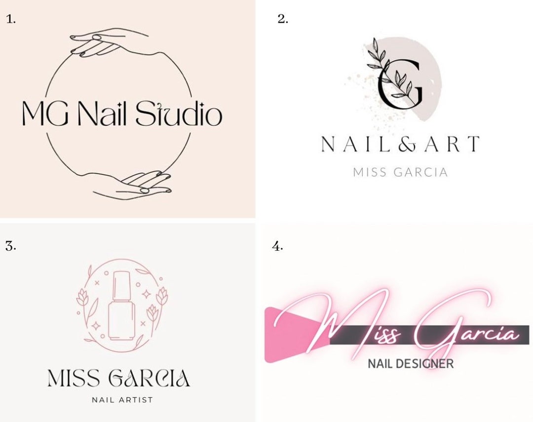 Logo Designs for Nail Tech Business - Etsy