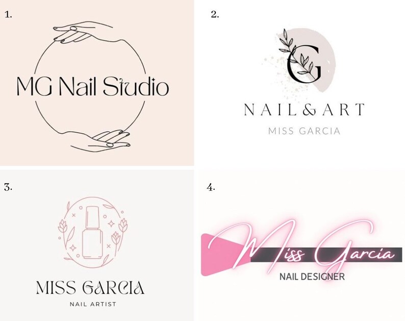 Logo Designs for Nail Tech Business - Etsy