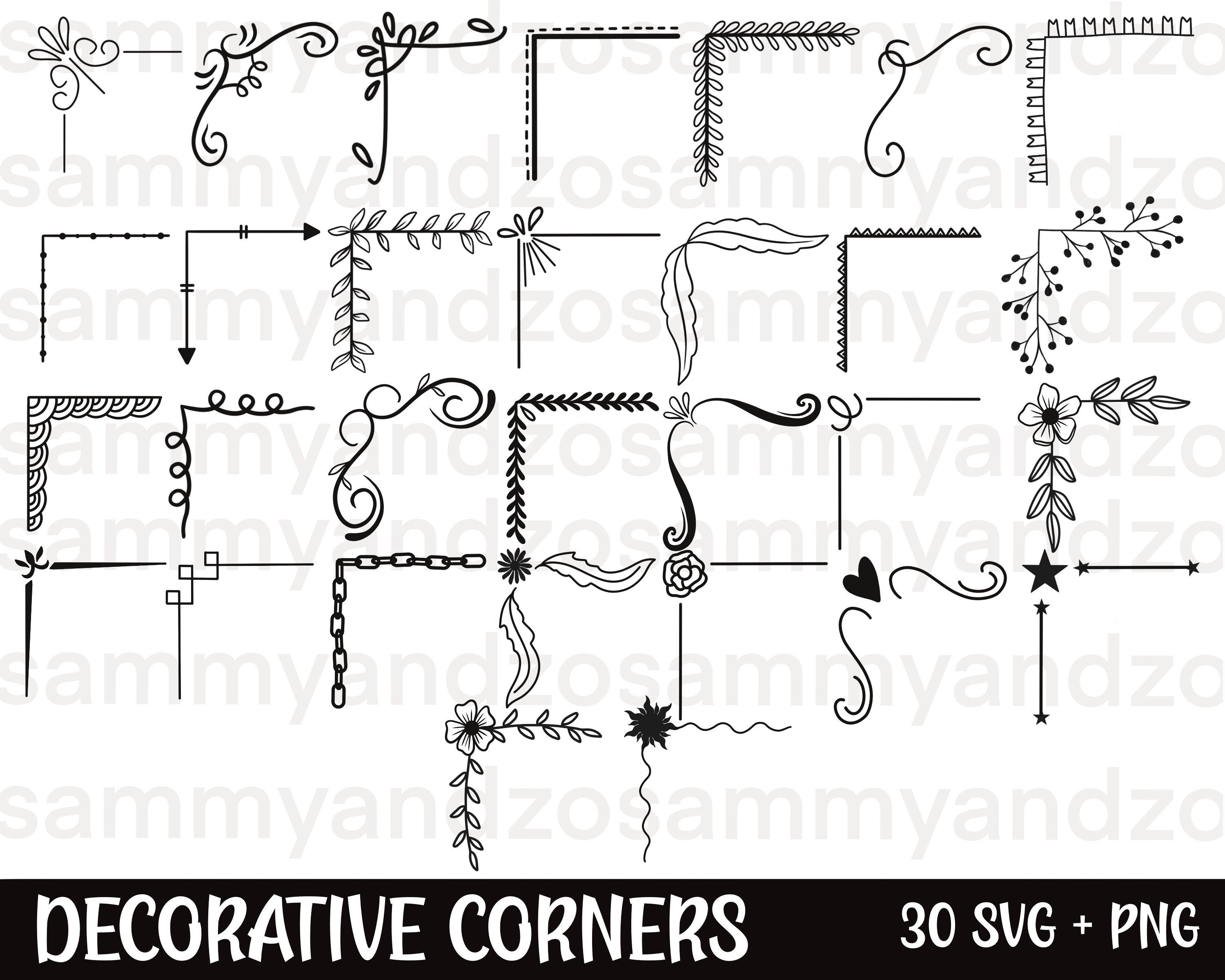 Ornate Scroll Corner Designs