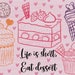 20 Hand Drawn Sweet Tooth Dessert Stamps for Procreate Procreate Stamp ...