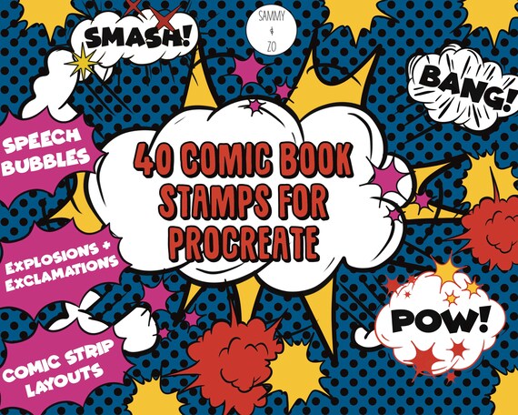 Comic Strip Stamps For Procreate Manga Stamps Procreate Etsy