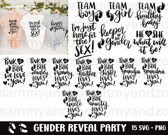 Fiesta de revelación de género svg / camisetas de revelación - Etsy México