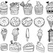 20 Hand Drawn Sweet Tooth Dessert Stamps for Procreate Procreate Stamp ...