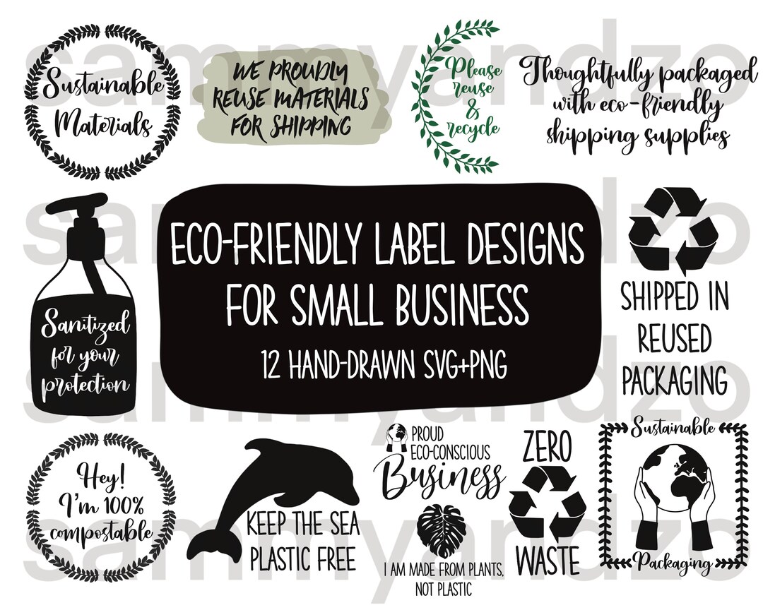 12 Eco Friendly Shipping Label Designs for Small Business| Small ...