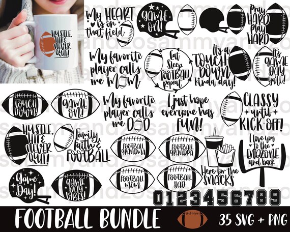 Football Svg Png Bundle Football Svg American Football Svg - Etsy