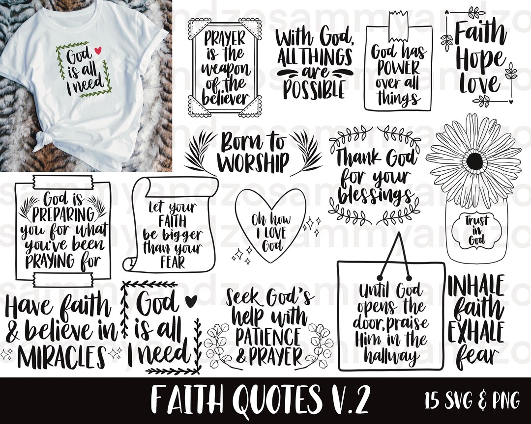 Faith V.2 Svg| Christian Svg| Faith Quotes Svg| Commercial Use Svg| Svg ...