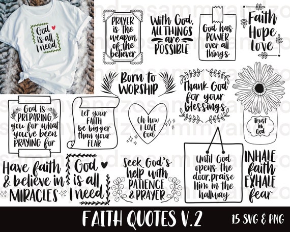 Faith V.2 Svg Christian Svg Faith Quotes Svg Commercial Use - Etsy