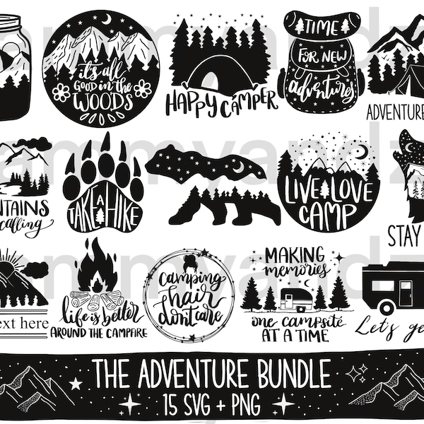 Outdoor Adventure Svg - Etsy
