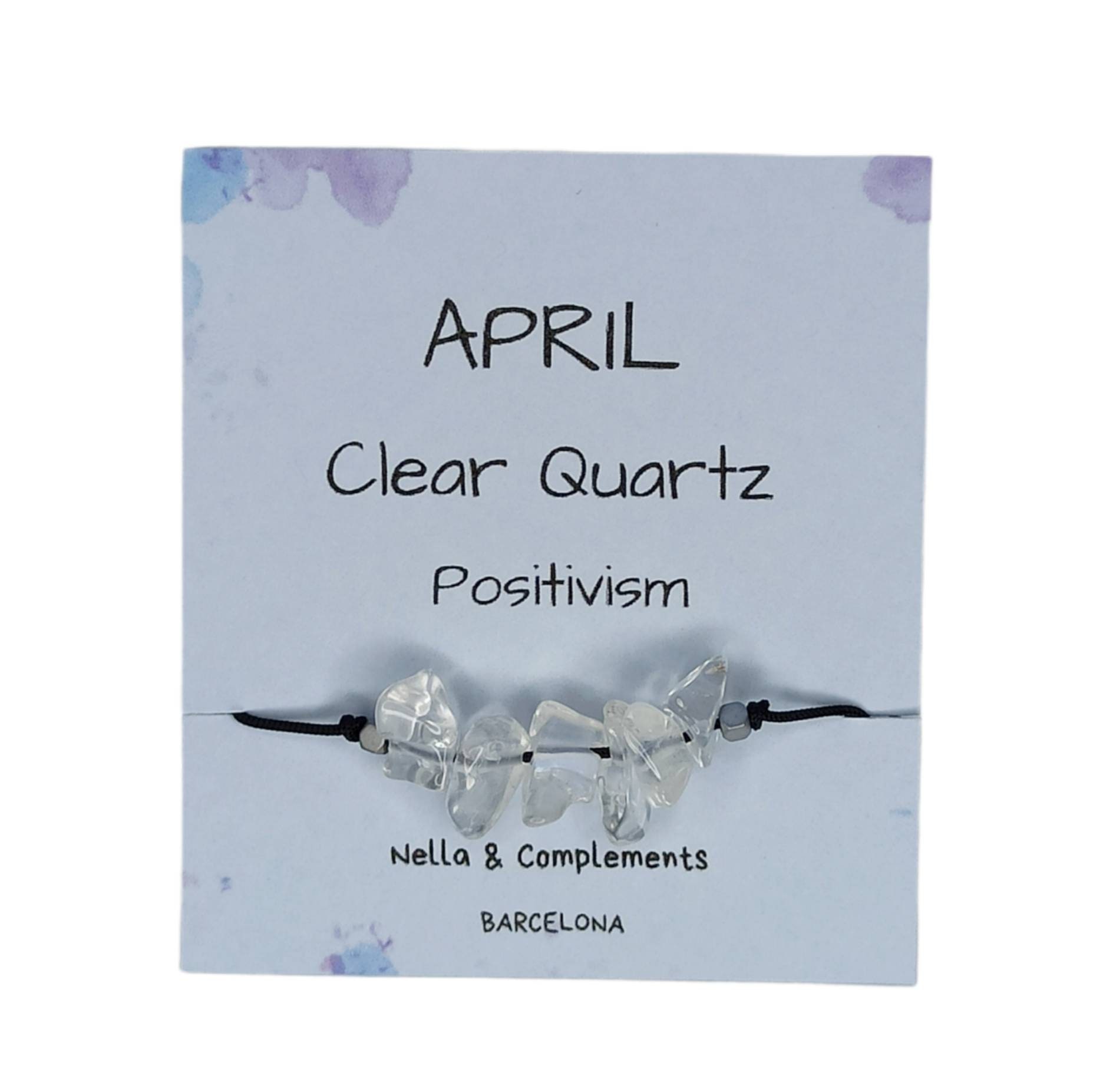 Rough Clear Quartz Bracelet | April Birthstone Healing Crystal. - Etsy