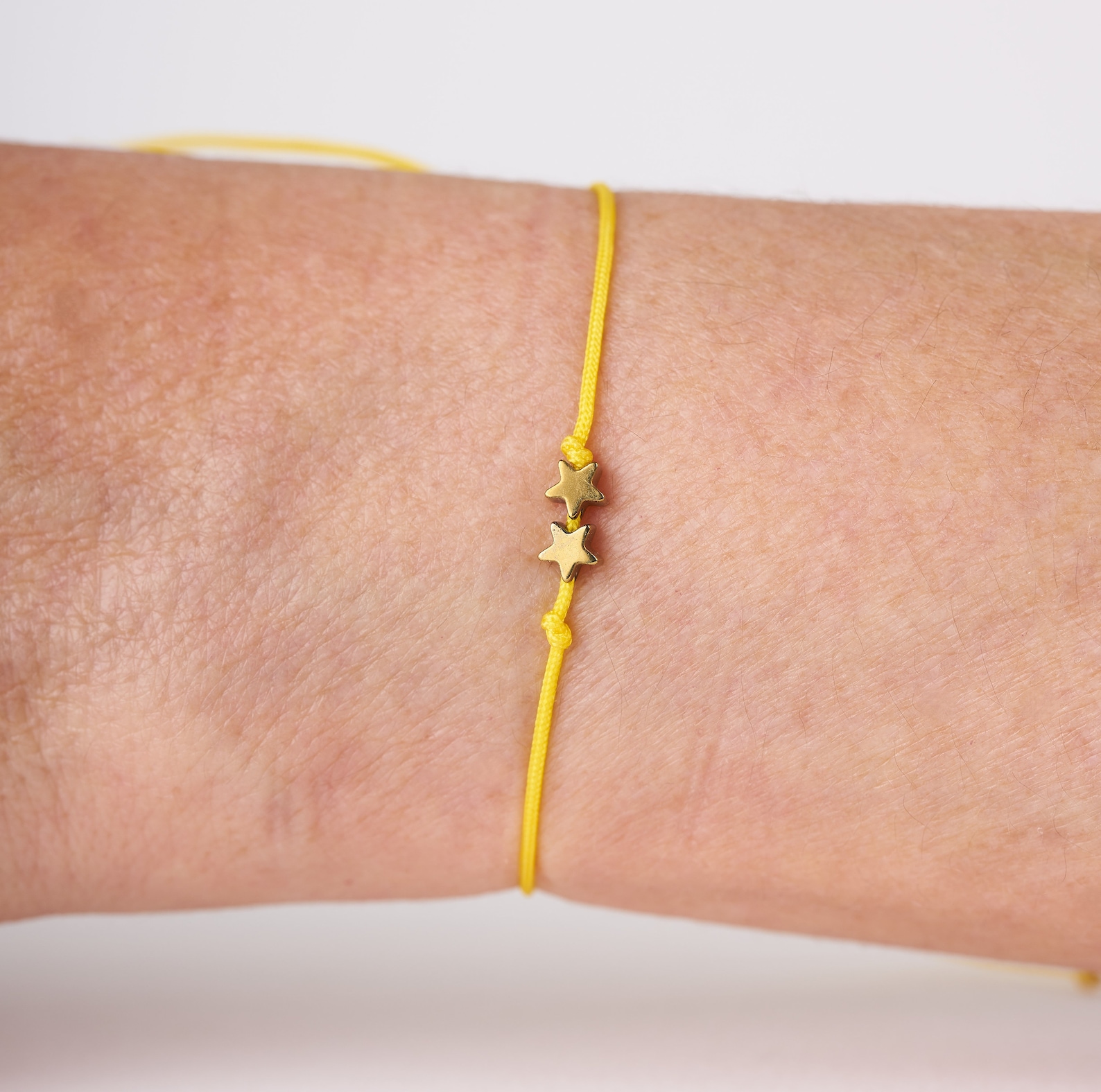 Tiny Silver Star Bracelet Gold Star String Bracelet Gift for - Etsy