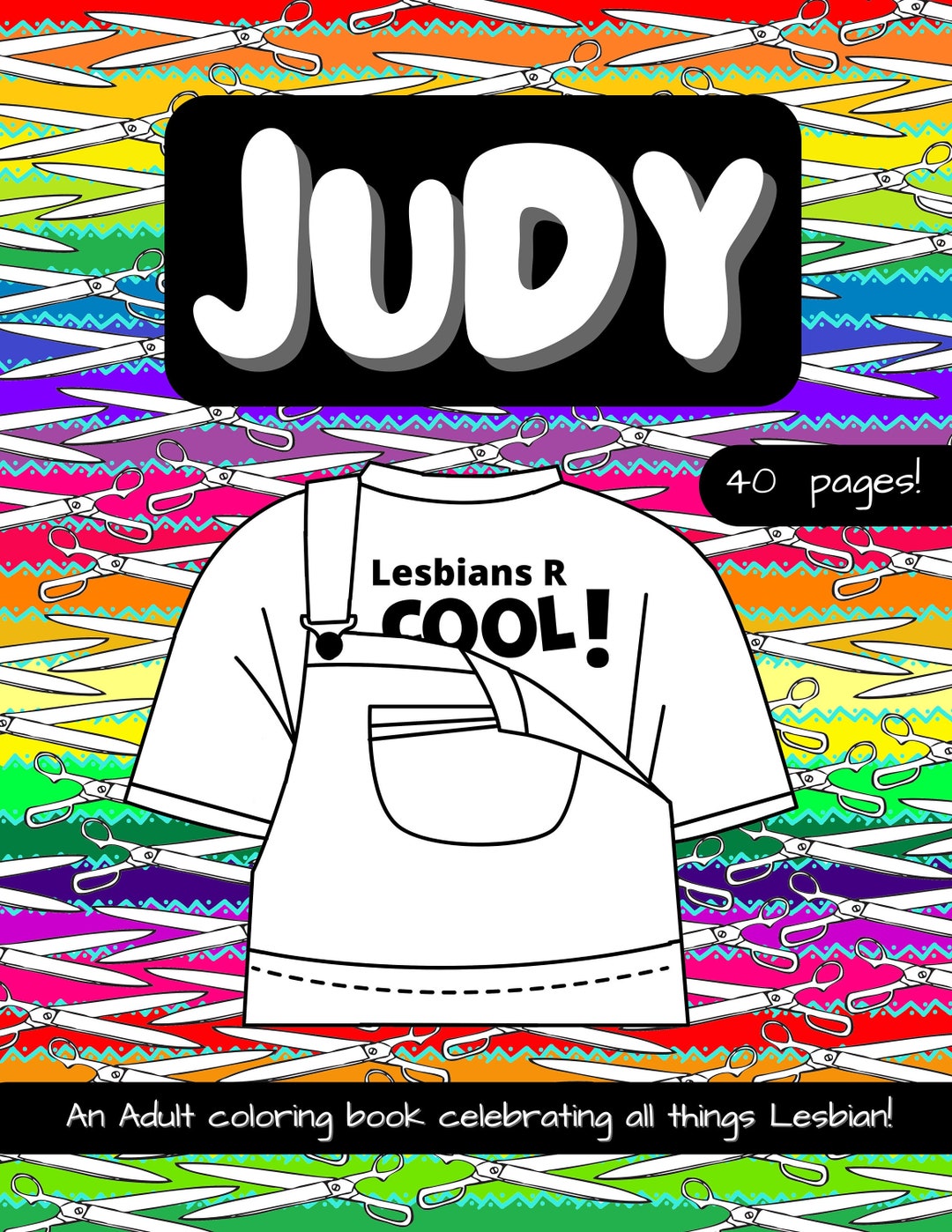Judy: an Adult Coloring Book Celebrating All Things Lesbian! - Etsy