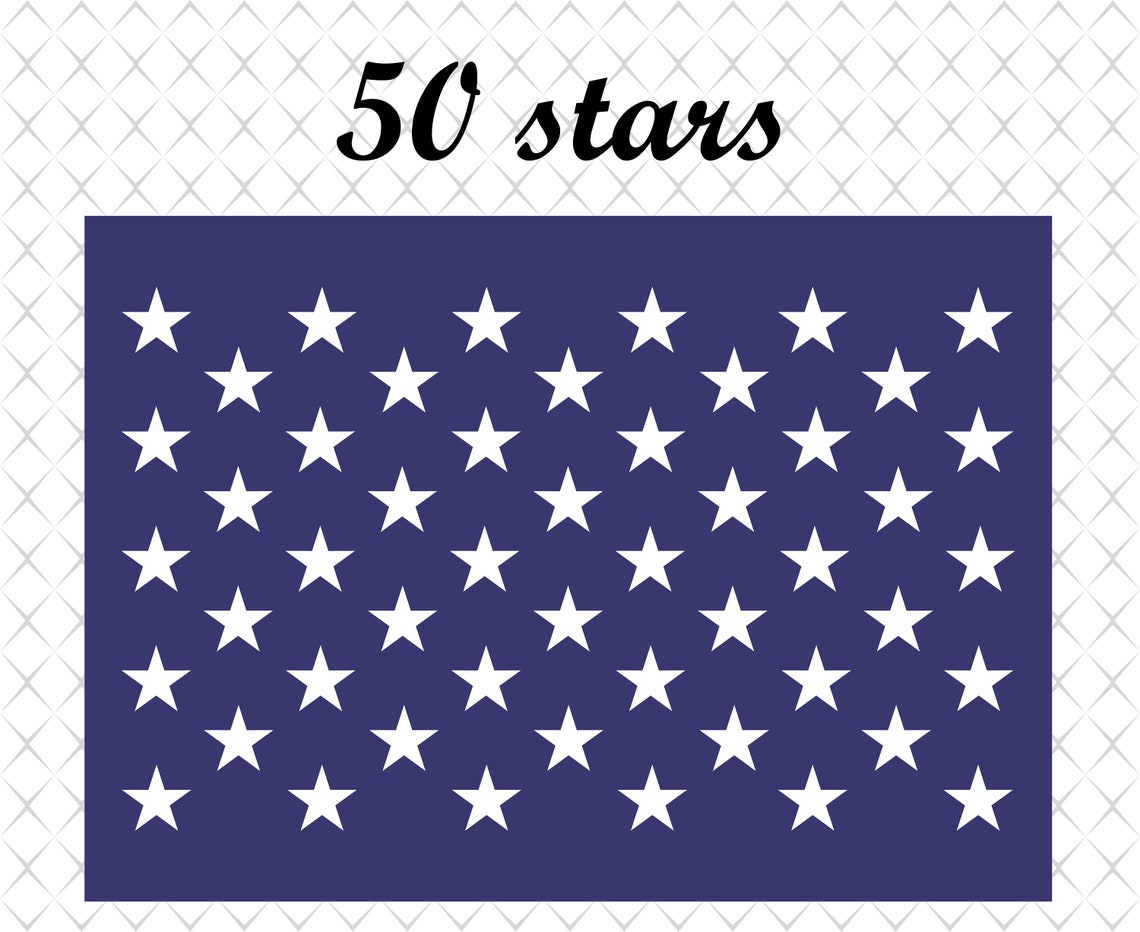 50 estrellas svg 50 estrellas svg archivos Unión 50 estrellas | Etsy