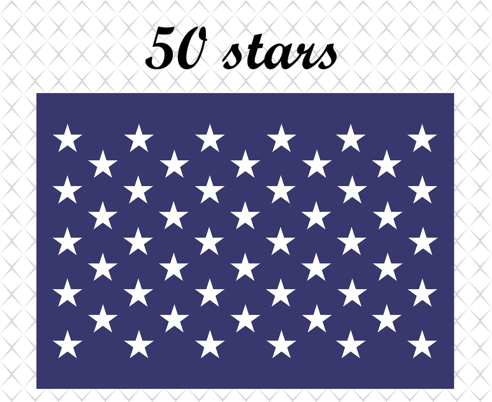 50 Stars Svg 50 Stars Svg Files Union 50 Stars Svg American | Etsy