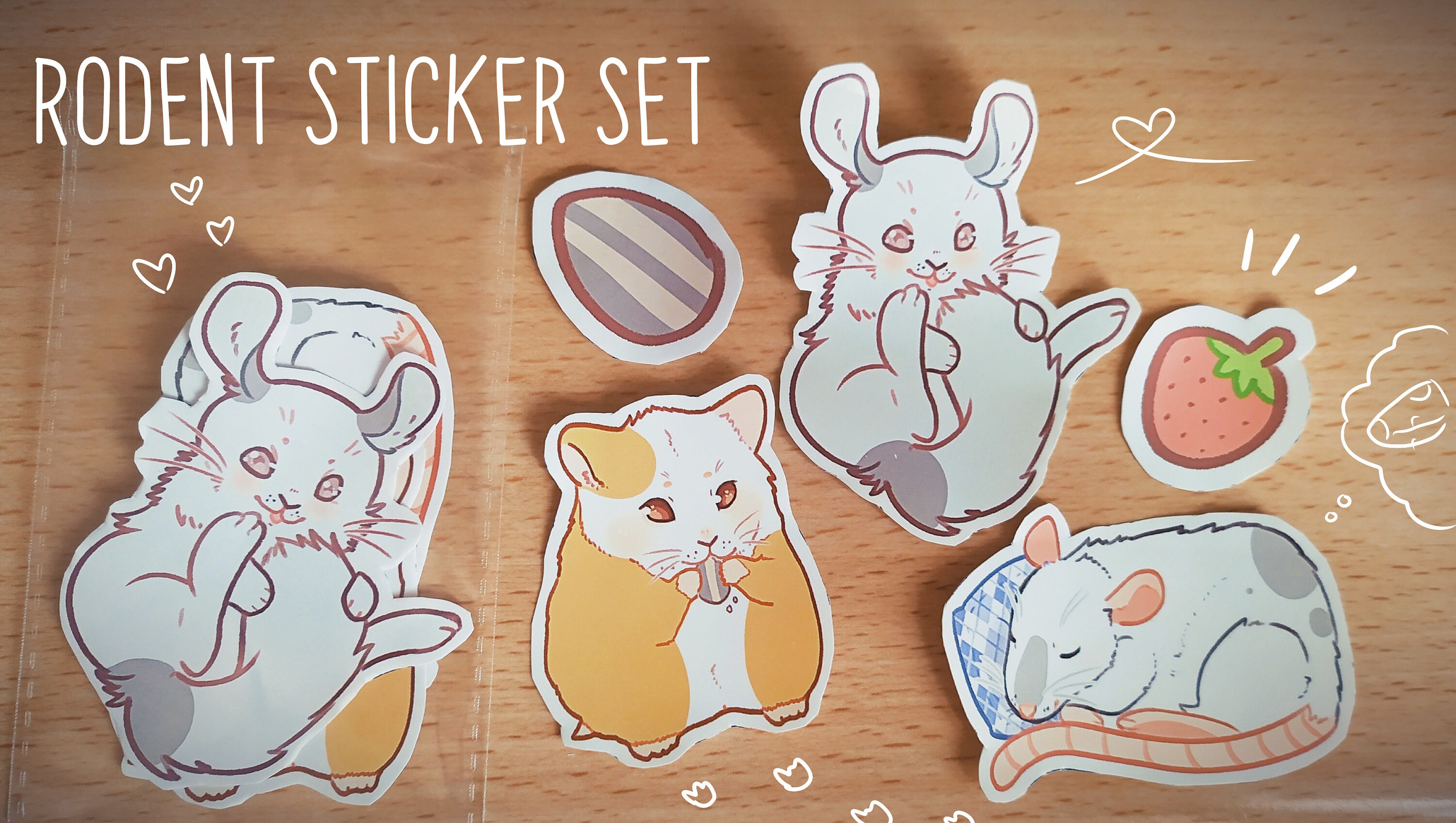 Rodent Sticker Pack - Etsy