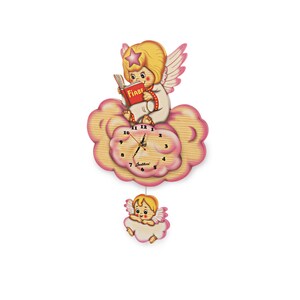 Pink Angel Clock - Etsy