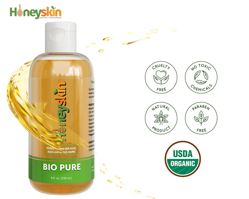 Honeyskin BioPure Skin Care Massage Oil for Stretch Mark and | Etsy