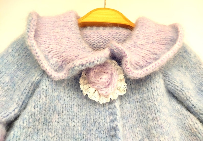 Coat Knitting Pattern. Baby Girl Moheir Wool Coat - Etsy