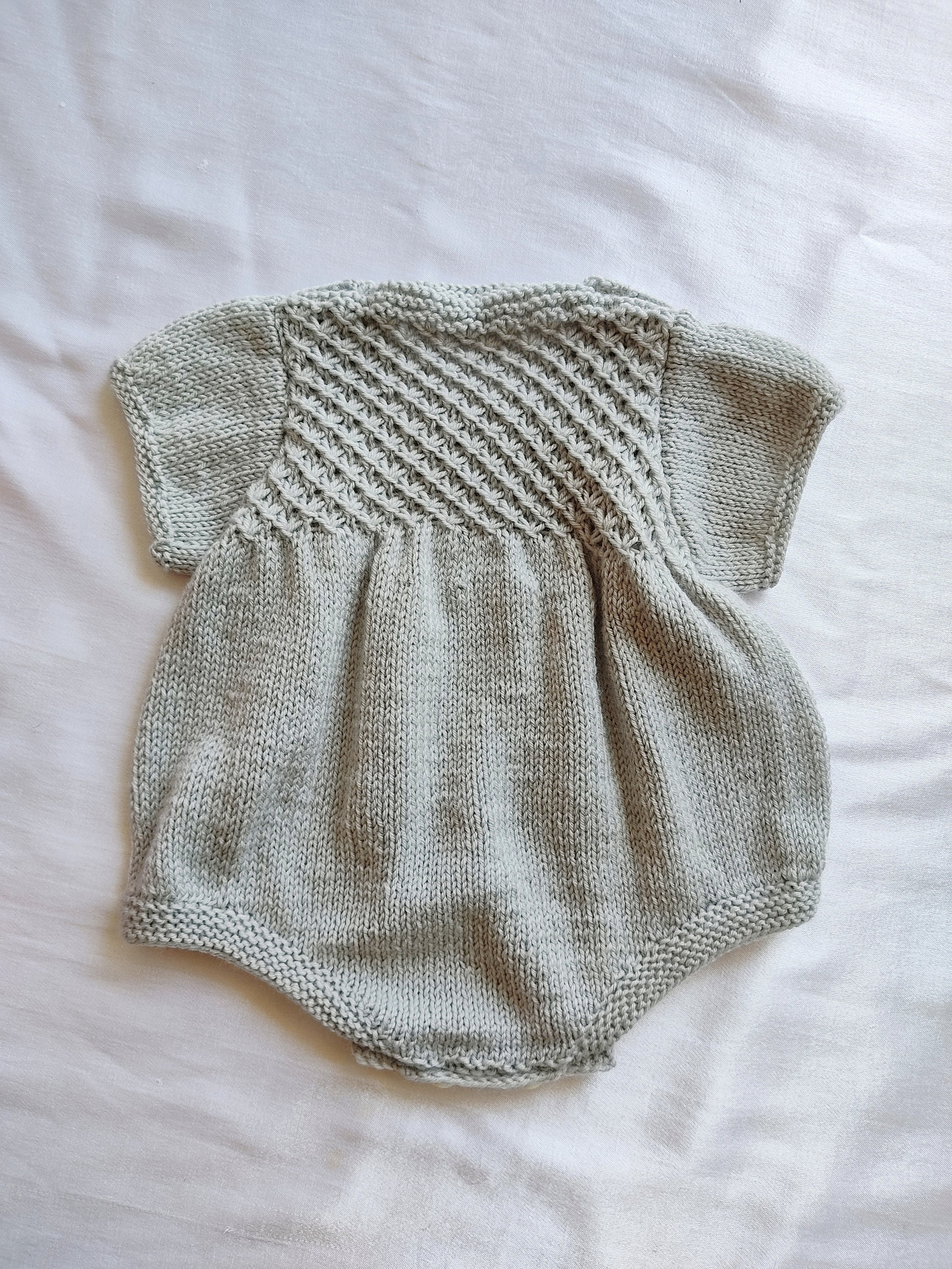 Baby Romper Knitting Pattern PDF. Infant Clothes Knitting | Etsy