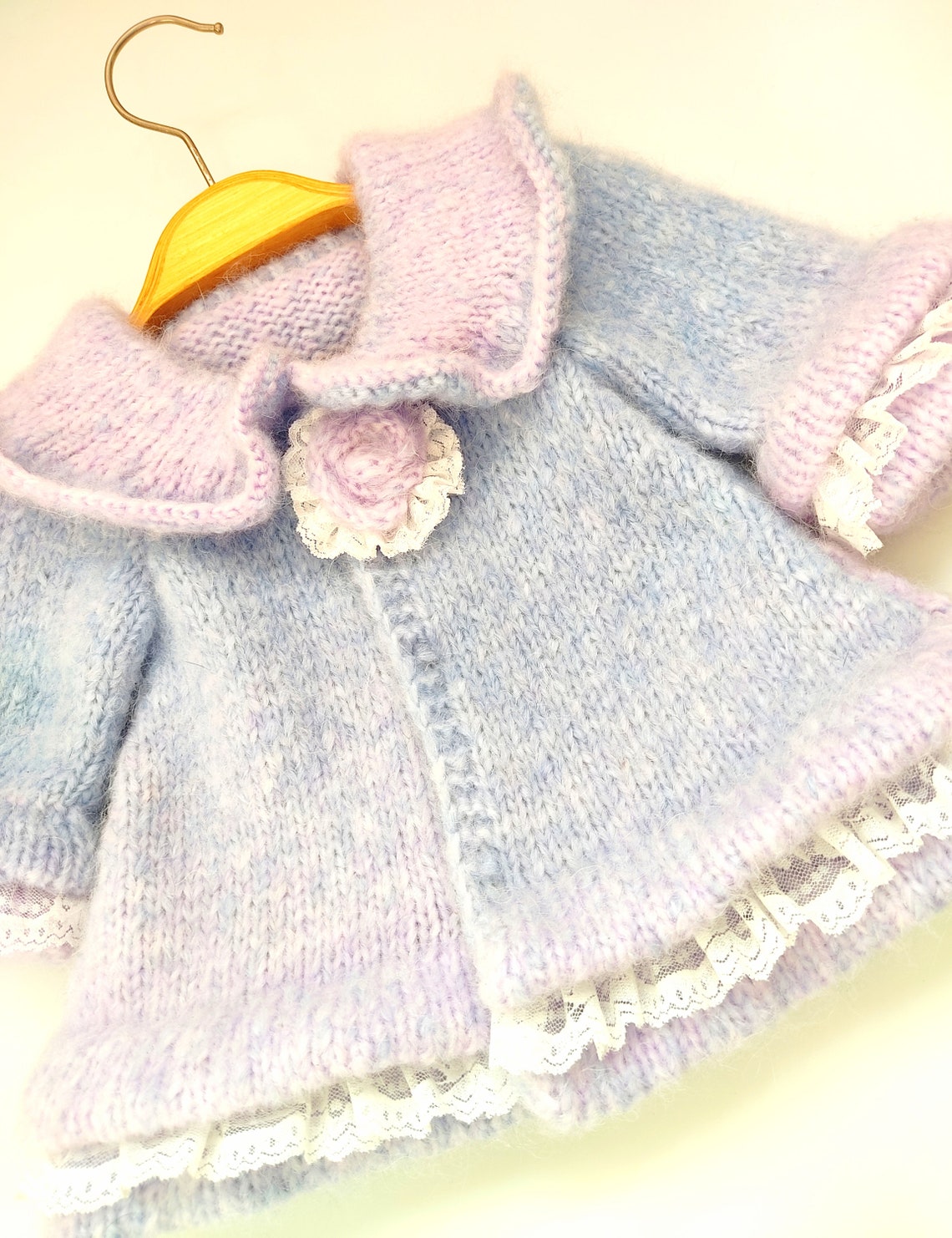 Coat Knitting Pattern. Baby Girl Moheir Wool Coat - Etsy