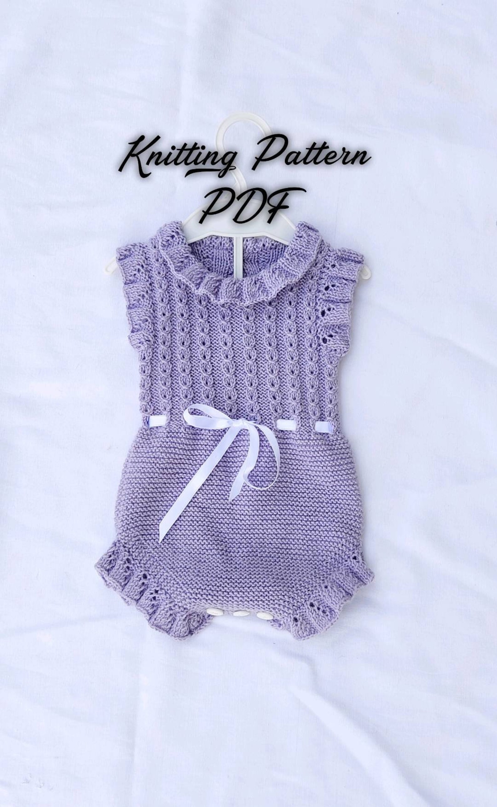 Baby Romper Knitting Pattern PDF. Infant Clothes Knitting Pattern ...