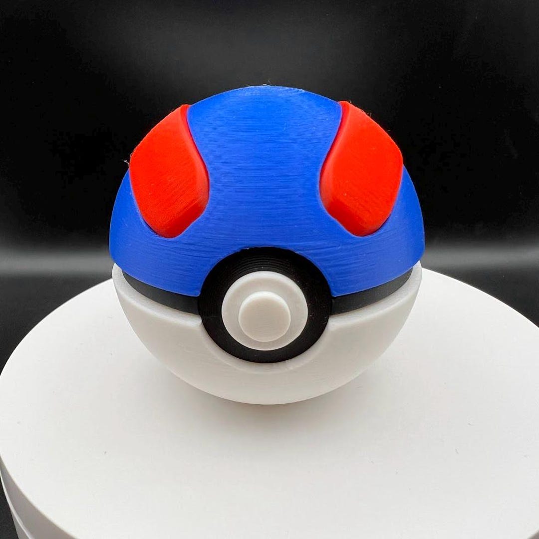3D Printed Great Ball Pokeball Decorative Cosplay Accessory - Etsy
