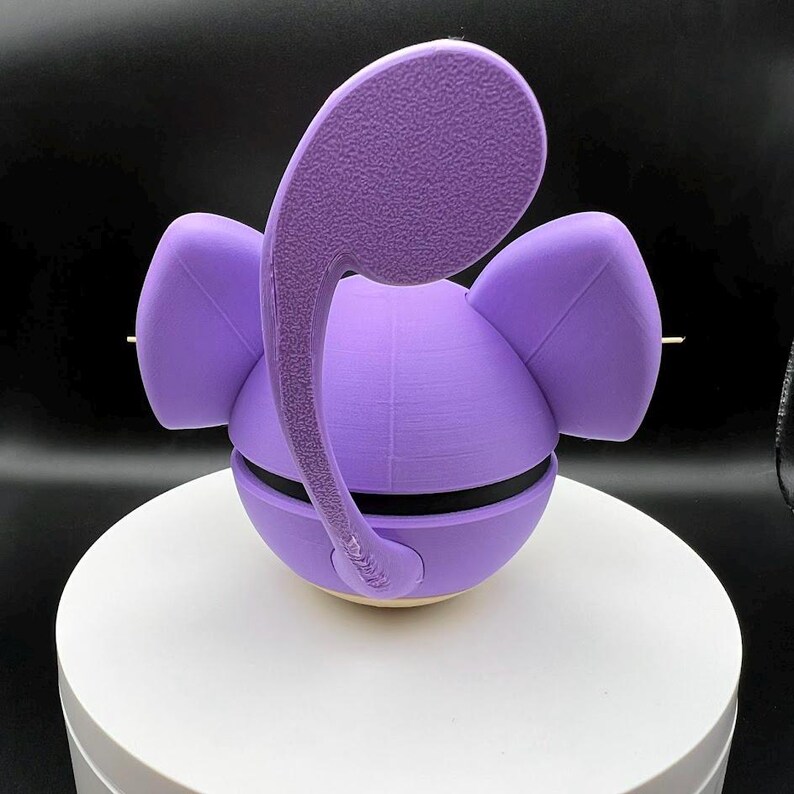 3D Printed Rattata Themed Pokeball Display Piece Cosplay Accessory - Etsy