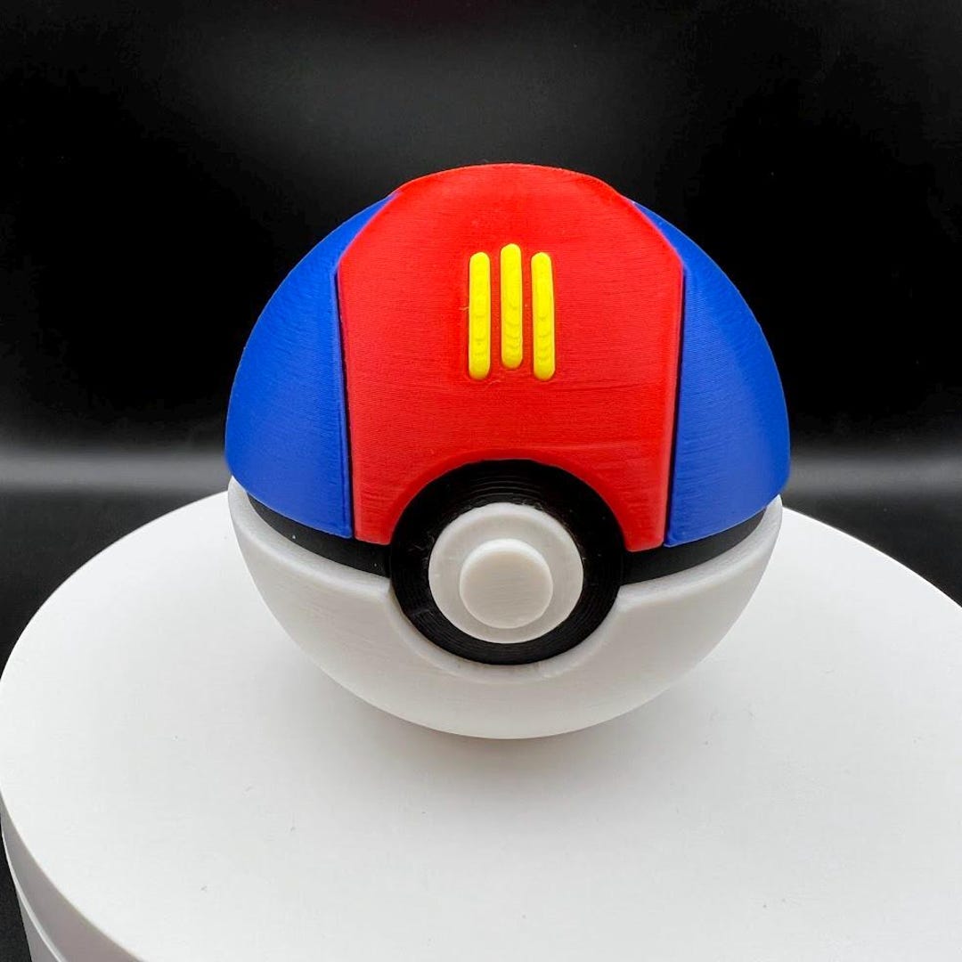 3D Printed Lure Ball Pokeball Decorative Cosplay Accessory - Etsy