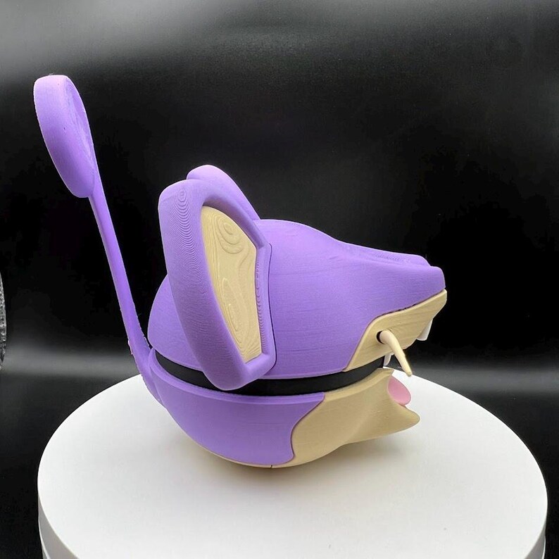 3D Printed Rattata Themed Pokeball Display Piece Cosplay Accessory - Etsy