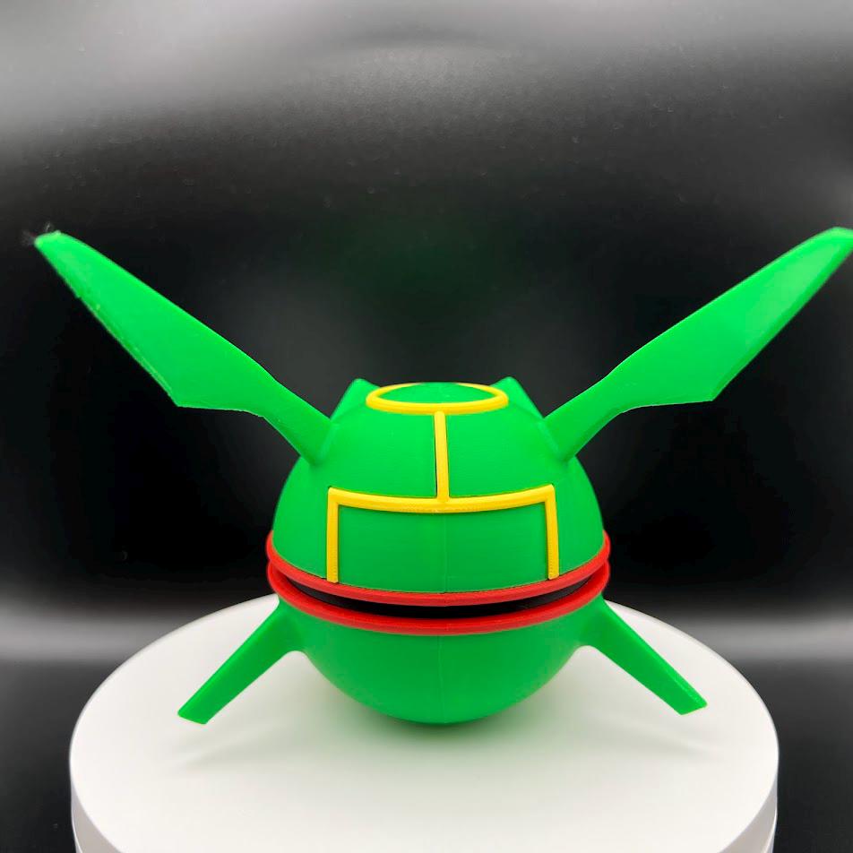 3D Printed Rayquaza Themed Pokeball Display Piece Cosplay Accessory - Etsy