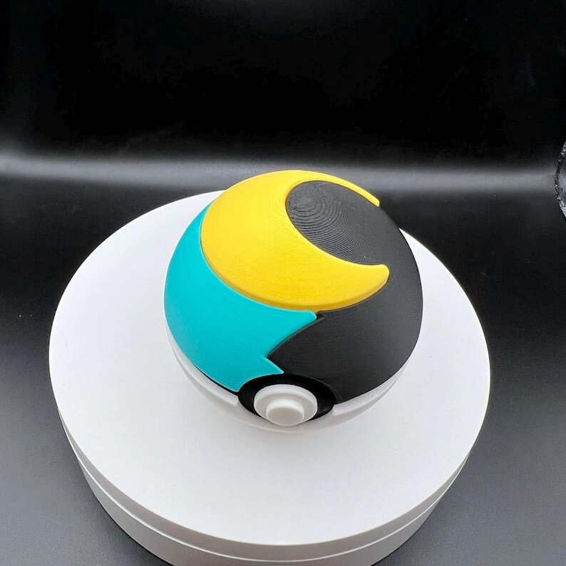 3D Printed Moon Ball Pokeball Decorative Cosplay Accessory - Etsy
